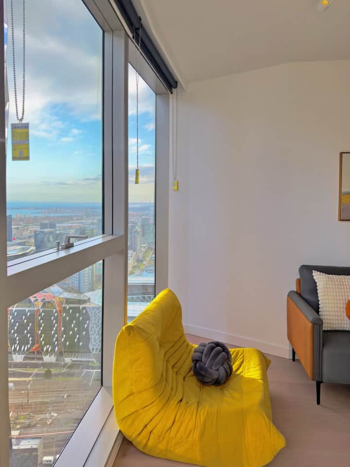 Wsp Sky Retreat | Modern 1.5br High-rise + Pool - Melbourne