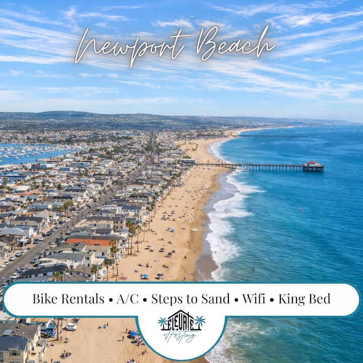 Newport Balboa Escape • 2br • King • Ac Wifi Beach - Newport Beach, CA