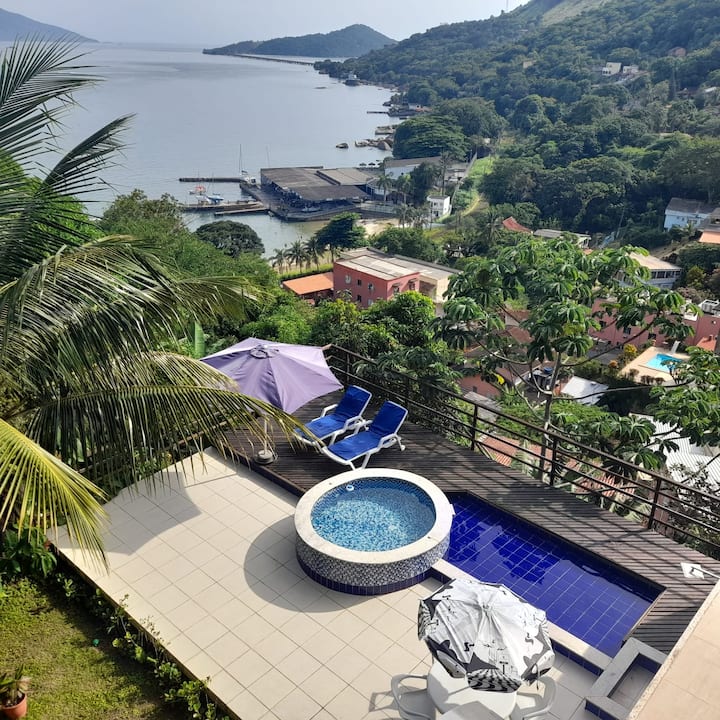 Casa Aconchegante, Com Vista Para O Mar. - Mangaratiba