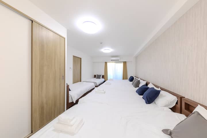 【大正P1-01/max10ppl】1ldk/6beds/direct From Kix/9797 - Osaka