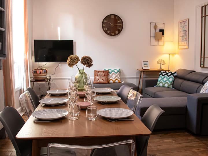 Maison Intégrale 8p Avec Parking, Terrasse Et Wifi - Reims