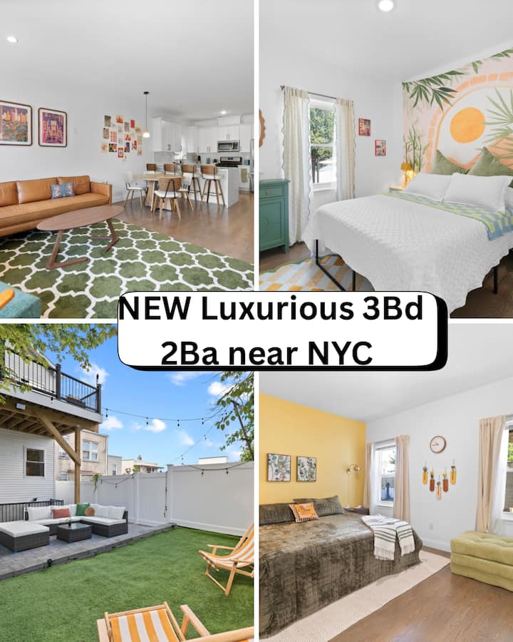 Stylish 3br Retreat Minutes To Nyc | Sleeps 10 - New York City