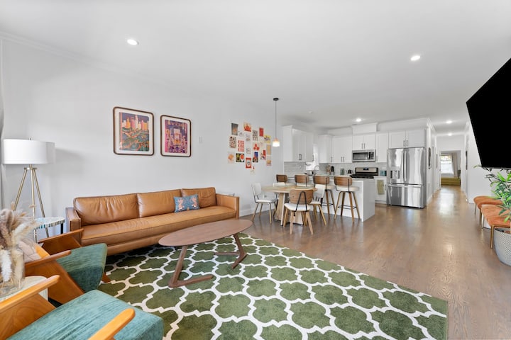 Luxe 3br Backyard Zen | 25 Min To Nyc | Sleeps 10 - Jersey City, NJ