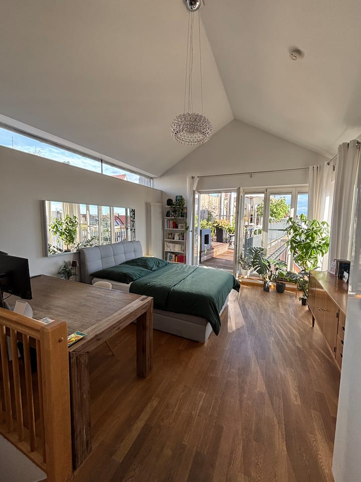 Zentrale 90qm Maisonettewhg+55qm Priv Dachterrasse - Múnich