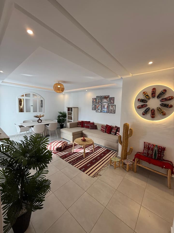 ÉVasion Luxe -Piscine - 3 Min à Pied De La Mer - Martil