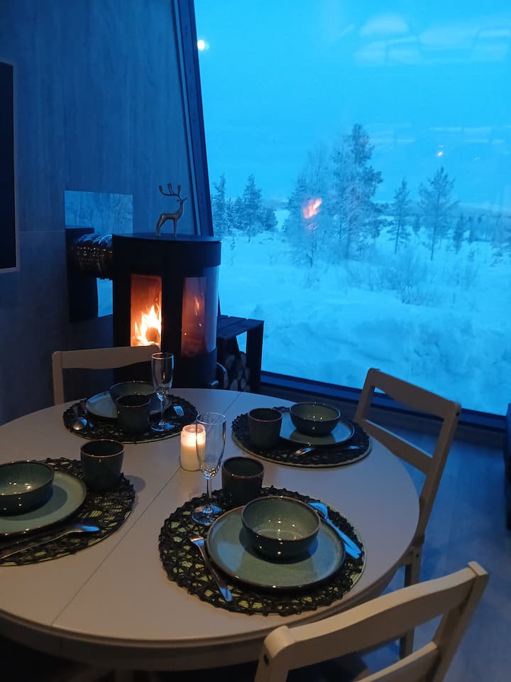 Lodge Arctic 2 – Sauna, Toit Vitré & Vue Lac Inari - Ivalo