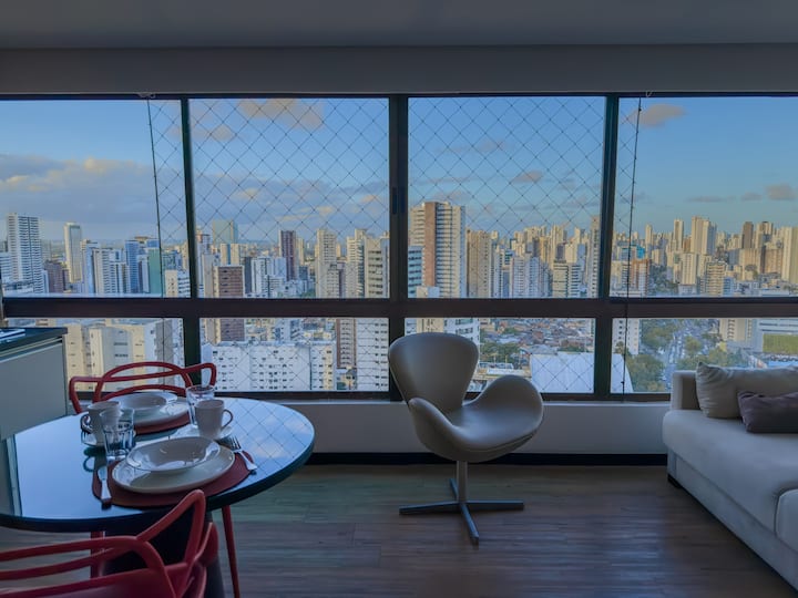 Ap No Topo De Boa Viagem - 2 Min Da Praia E Aero - Recife