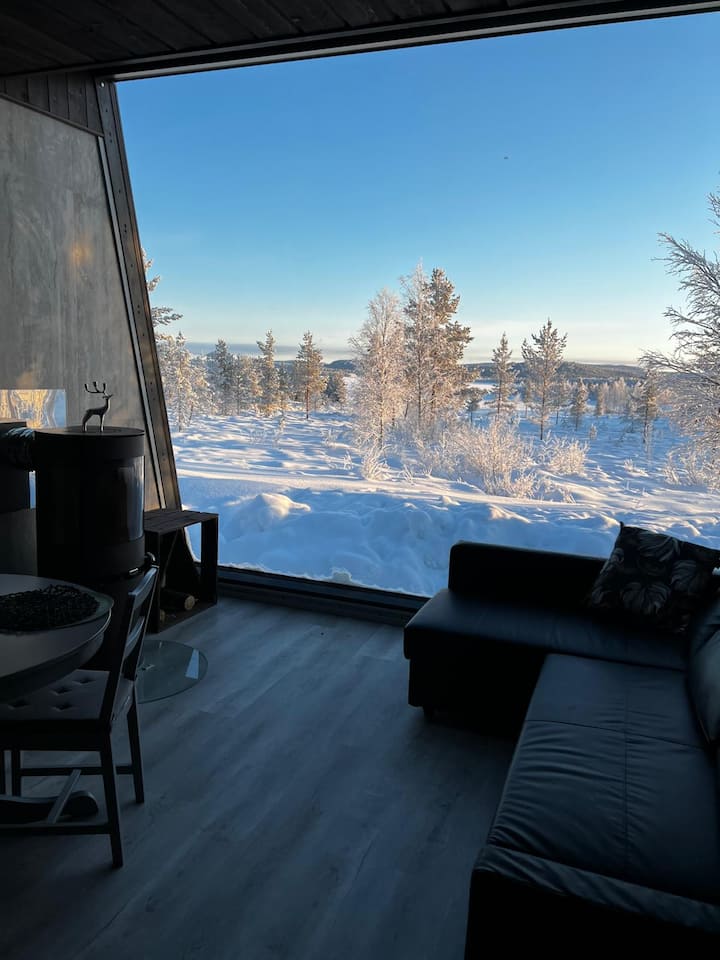 Lodge Arctic – Sauna, Toit Vitré & Vue Lac Inari - Ivalo