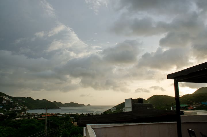 Casa Rural Vista Al Mar Y Montaña, Internet 200m - Taganga