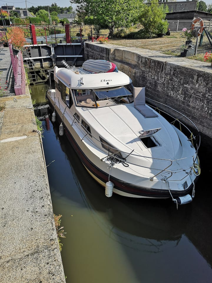 Nuit Insolite  Sur  "Elvis" Vedette Fluvial - Sablé-sur-Sarthe