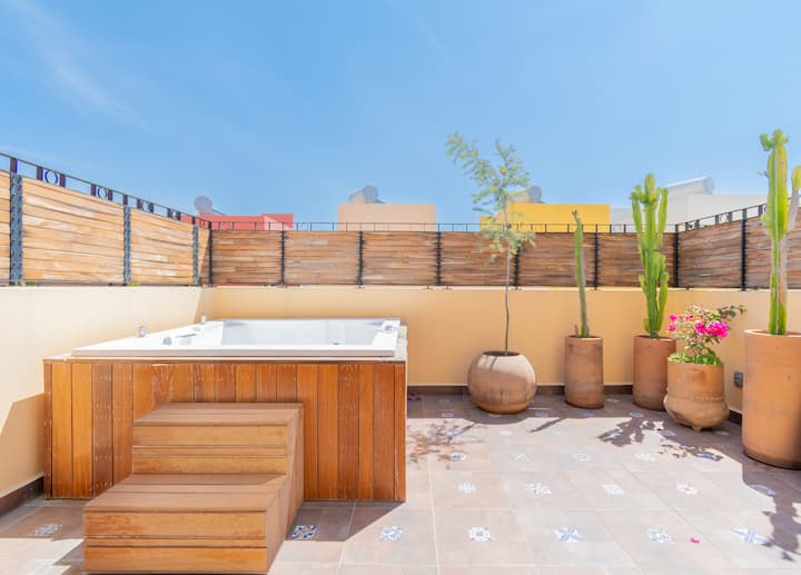Casa Tierra Sma · Terraza & Jacuzzi - San Miguel de Allende