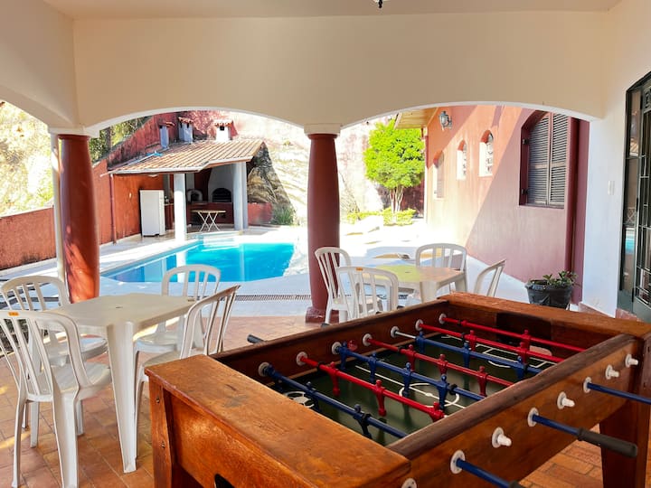 Casa C/ Piscina E Jogos Ideal P/ Famílias E Amigos - Águas de Lindoia