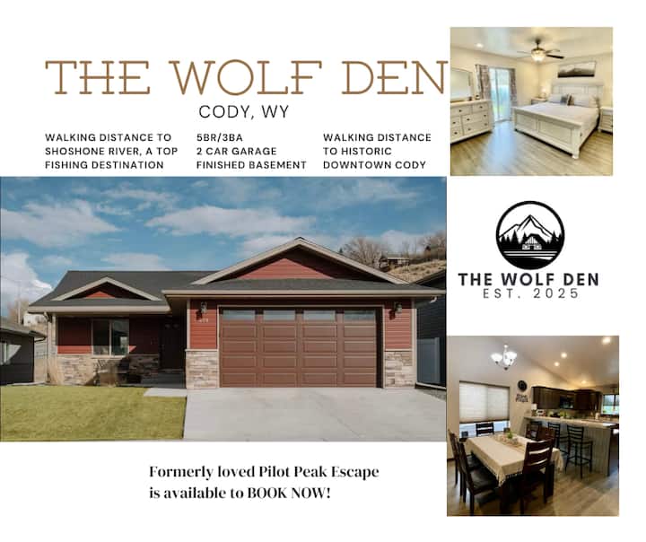 The Wolf Den - Walkable To Downtown + River - Cody, WY