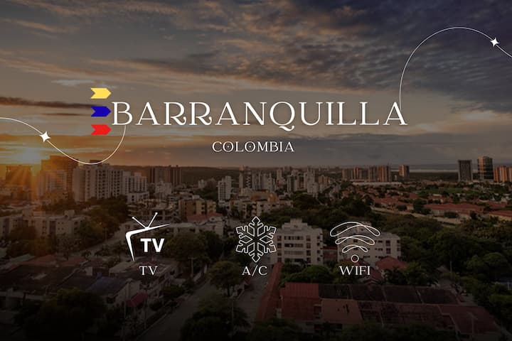 New Apt+ac+parking+wifi+tv+work Area@barranquilla - Barranquilla