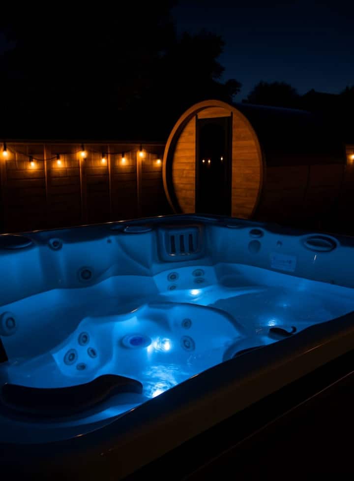 The Wellness Stay •Barrel Sauna•hot Tub•game Room - Arlington Heights, IL