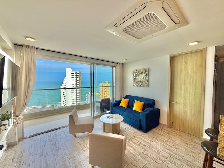 Vista Al Mar Top | 2 Hab + Piscina | Piso 16 - Cartagena