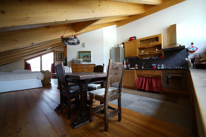 Mansarda Centro Storico Bormio Con Vista 360° - Bormio