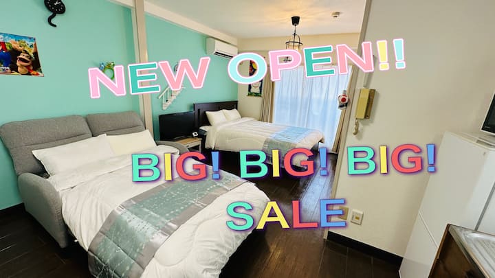 Nipponbashi Apt/4 Guests/ Near Kuromon/usj/namba - Ōsaka