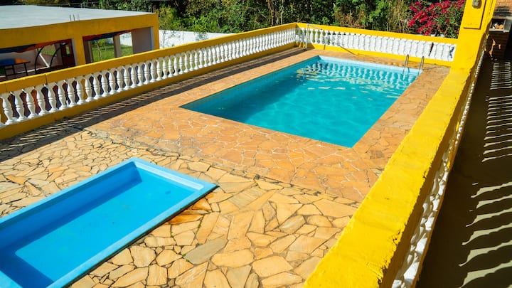 Chácara Com Piscinas, Salão E Campo De Futebol - Caieiras