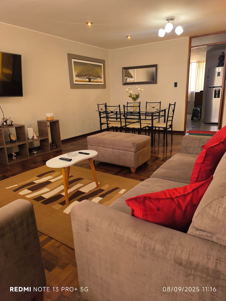 Departamento Amoblado En Cerro Colorado. - Arequipa