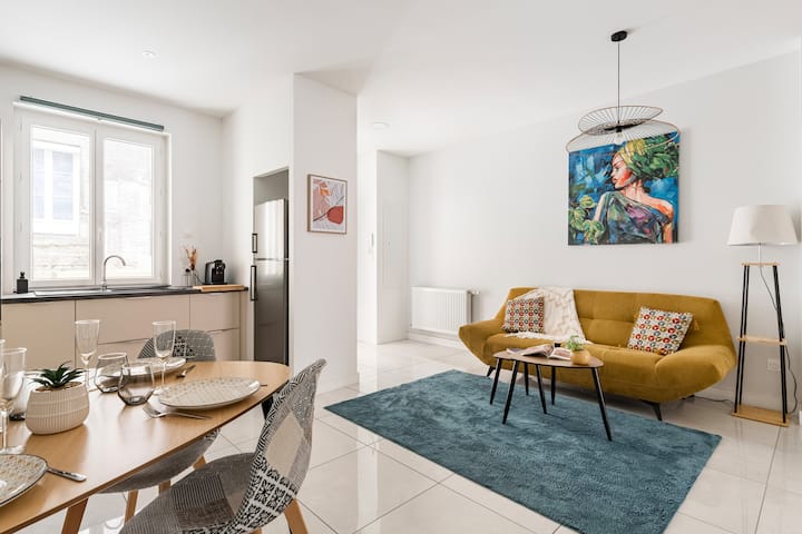 Appartement Rdc Rénové & Cosy - 2 Chambres Lit 160 - Saint-Étienne
