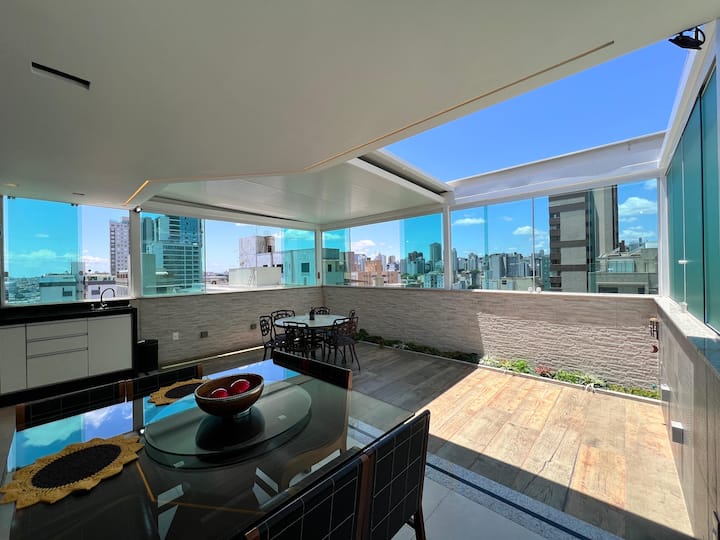 Enorme Cobertura Com Linda Vista Da Cidade - Belo Horizonte