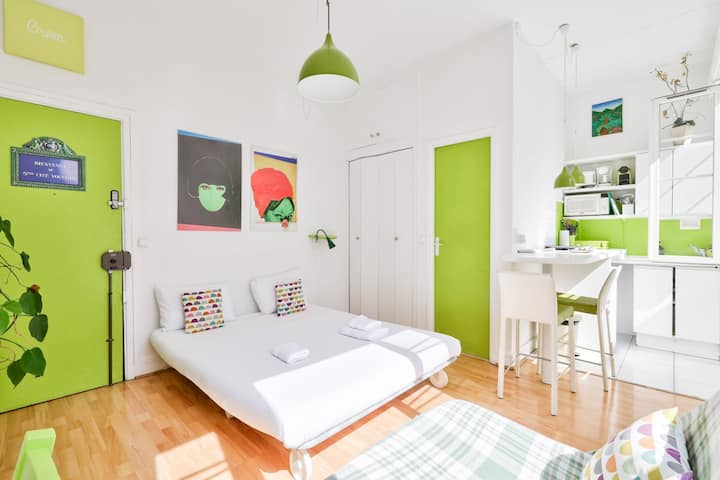 Studio Avec Espace De Travail à 1min Du Métro 9 - Paris 12e Arrondissement
