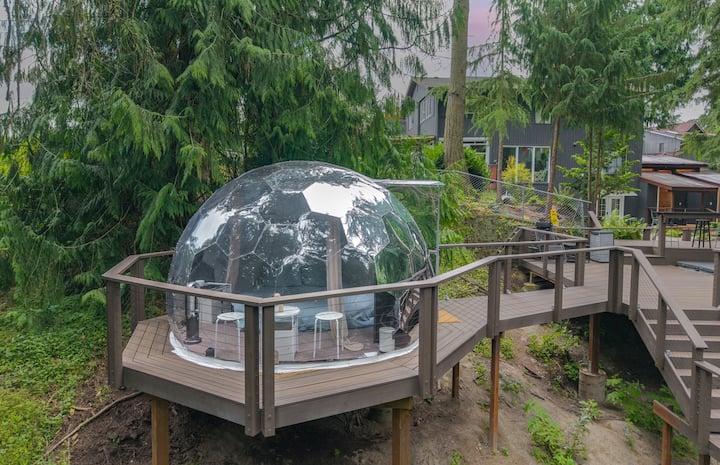 4-guest· Luxe Glamping Stay W/hot Tub, Sauna & Bbq - Everett, WA