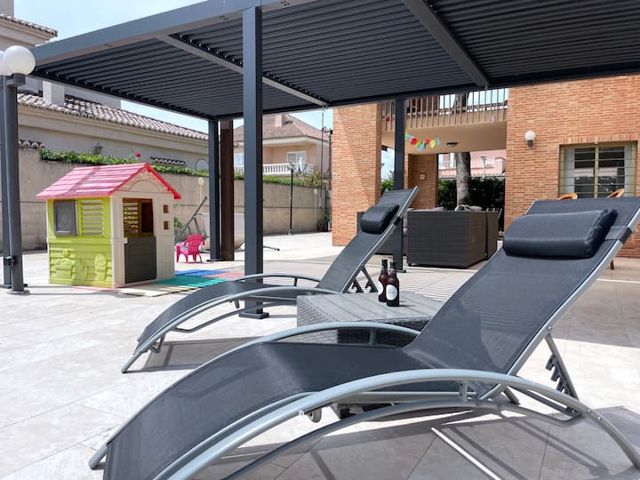 Villa Con Barbacoa Profesional Para Familias - El Perellonet