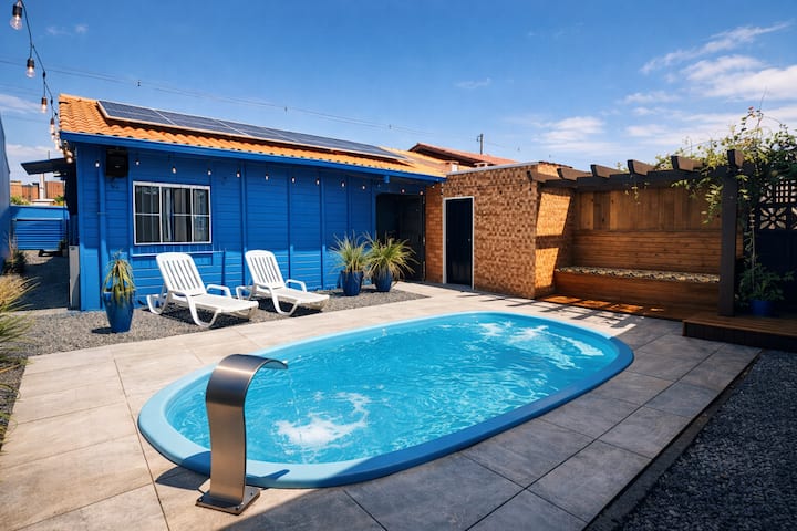 Casa Azul • Piscina Aquecida + Sinuca  P/ 10p - Santa Catarina (estado)