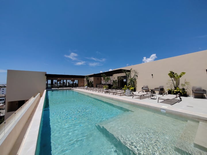 New! Stunning & Central Studio In Playa/pool/gym - Playa del Carmen
