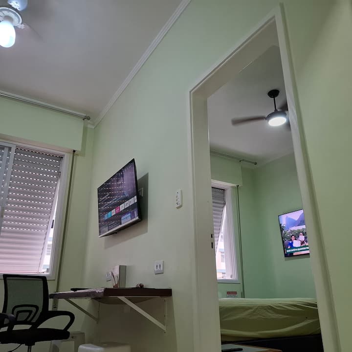 Apedofelps Embaré Vista Mar, Ar Cond, Wifi E 2 Tv - Santos