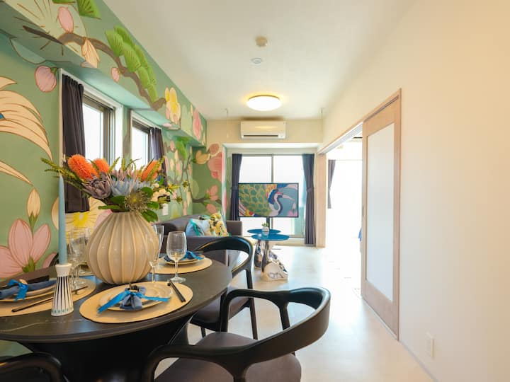 Lang Kitaueno | 57㎡ Colorful Designer Stay - Ueno