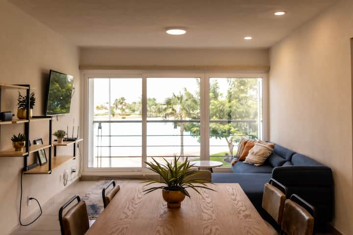 Modern 3br Lagoon-front Apt | Sleeps 6 - Veracruz
