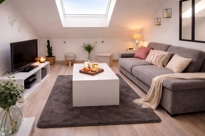 Charmant Loft Climatisé à 50m De La Gare - Chalon-sur-Saône