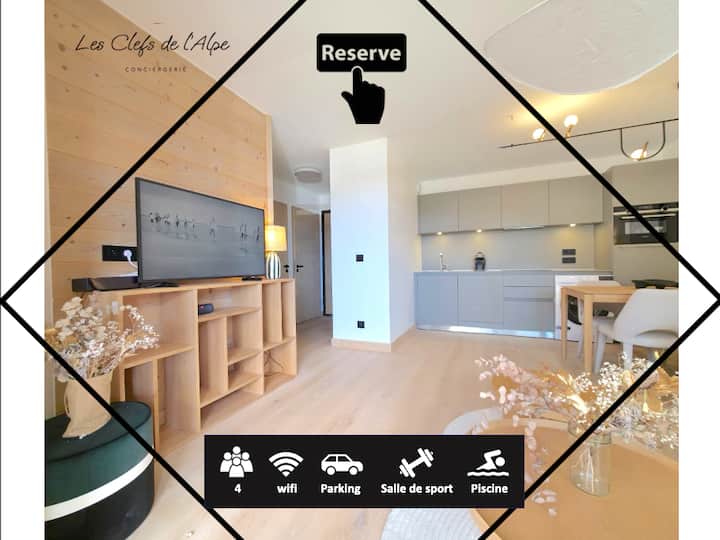 T2 D’exception Avec Piscine Et Spa + Parking Privé - L'Alpe d'Huez