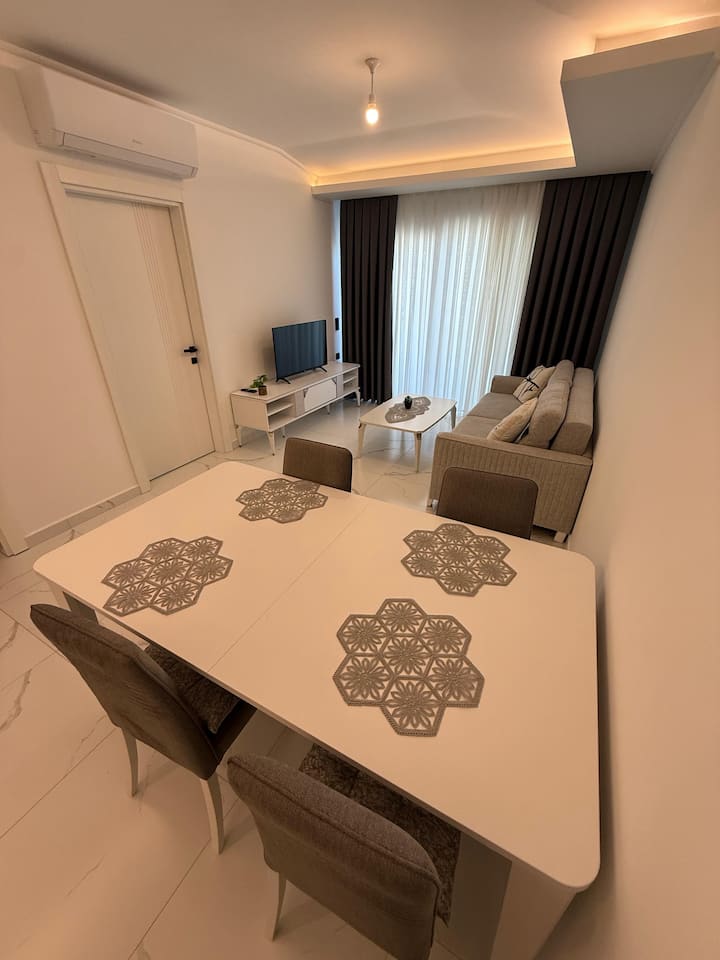 Уютная 1+1 на тихой улице в центре Аланьи - Alanya