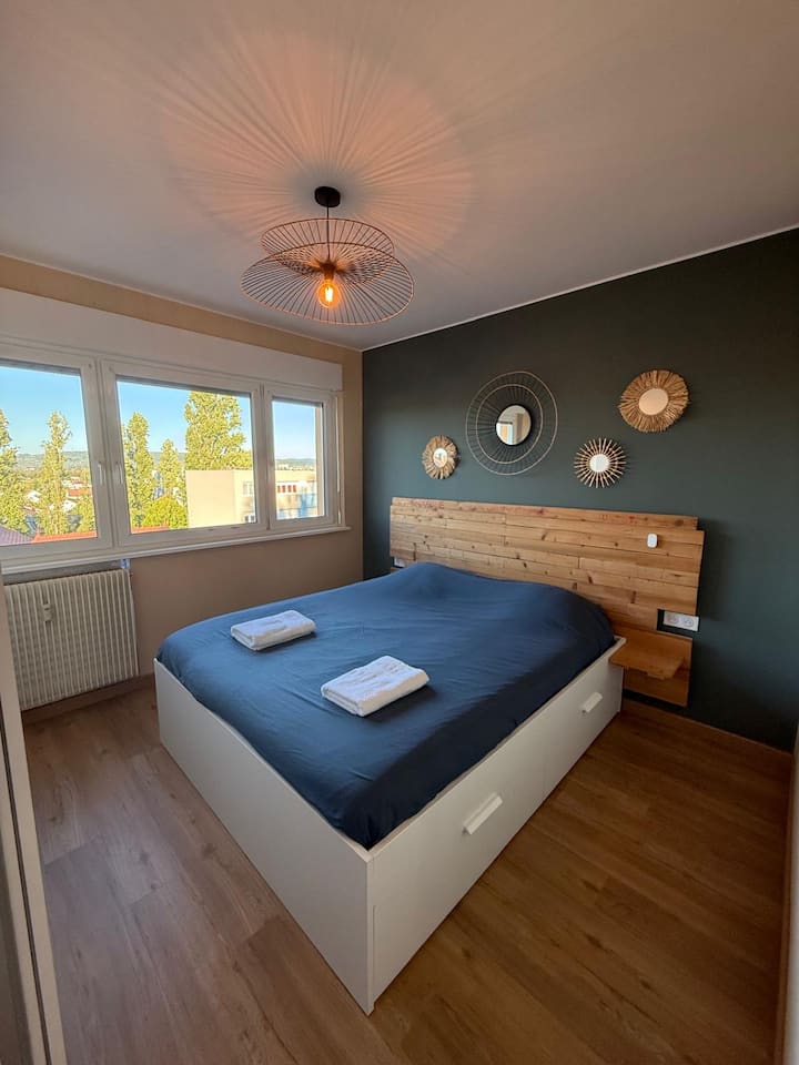 Appartement Cosy & Balcon Proche De Bâle - Huningue
