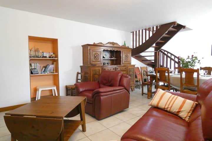 Maison Familiale, Terrasse, Centre & Plages - Batz-sur-Mer