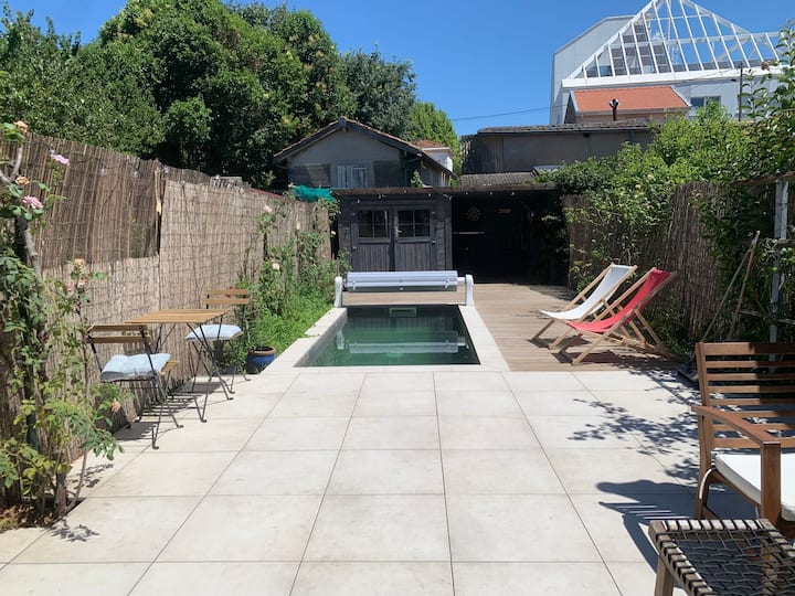 Belle éChoppe En Pierre Rénovée Avec Piscine - Bordéus
