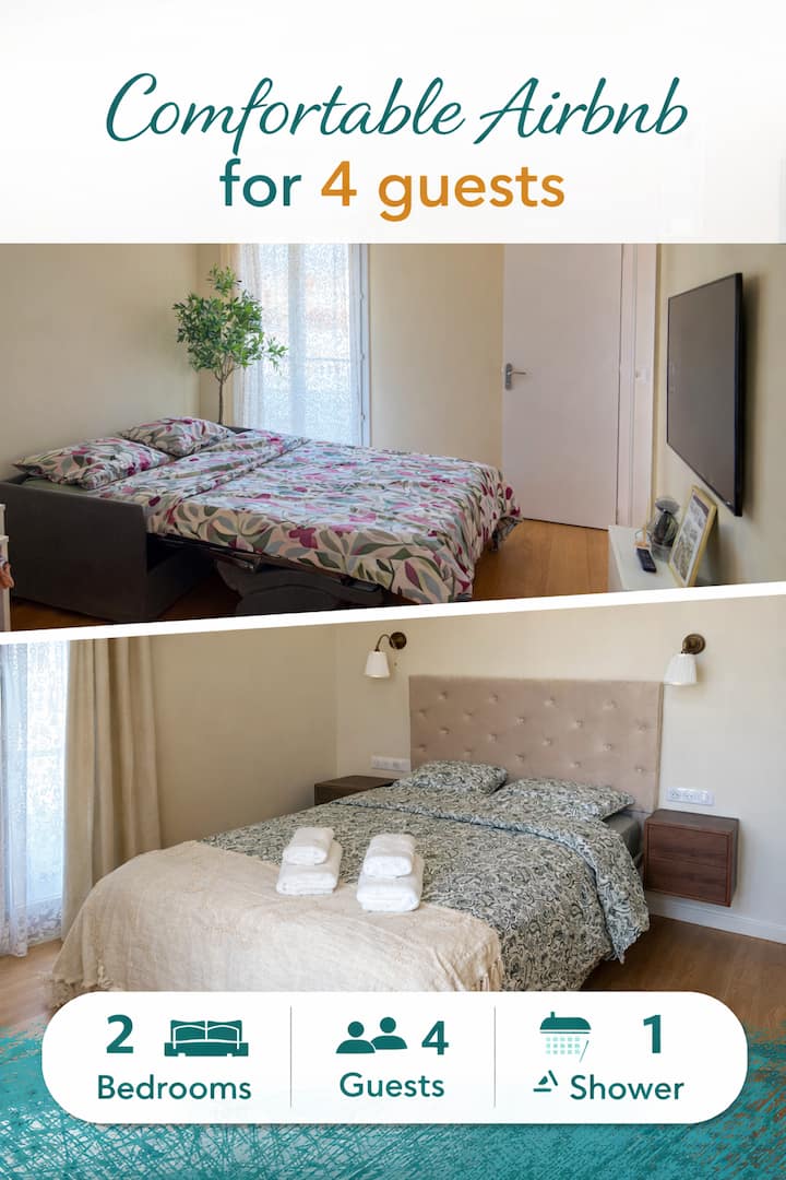 Center Of Nice Close Train Station 10min Beach - Nizza