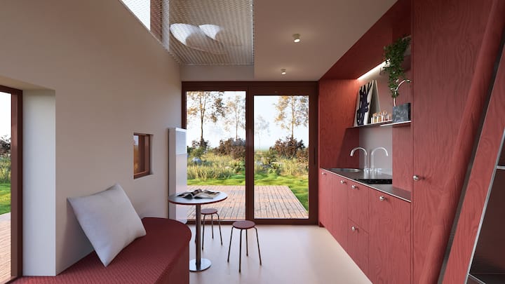 Oseraie Cabins - Lodge Rouge - Près De Maastricht - Eijsden