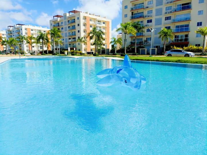 Apar 2-bed + Pool + Ac + Wifi / First Floor - Punta Cana