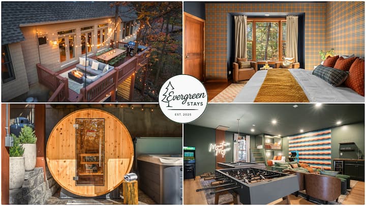 Luxdesign-hottub-sauna-gamerm-firepit-inlawsuite - Massanutten, VA