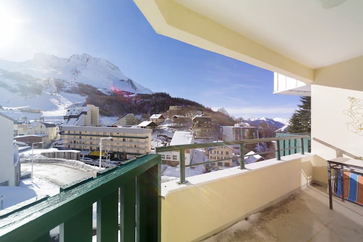 Studio à Gourette Pour 4 Personnes Avec Balcon - Gourette