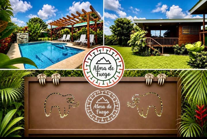 Alma De Fuego Sloth Cabin · Private Pool Ranch - La Fortuna