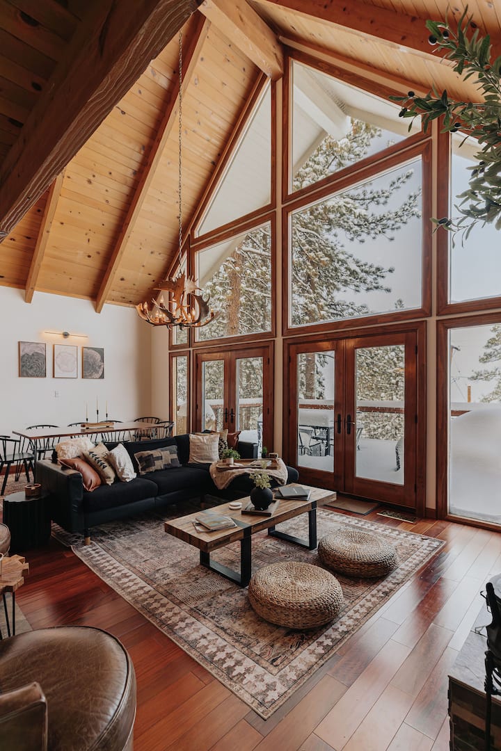 Starry Skye Chalet Aframe•2 Min To Slopes•gym/spa - Big Bear Lake, CA