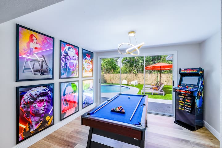 Elysian Villa|busch Garden|pool|cinema|games|ff| - Tampa, FL