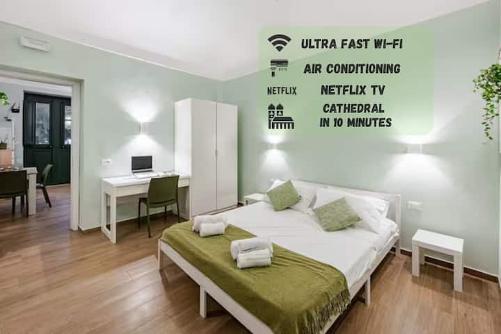 Cozy Apartment - Netflix + Ac - 100m Cathedral - Palerme