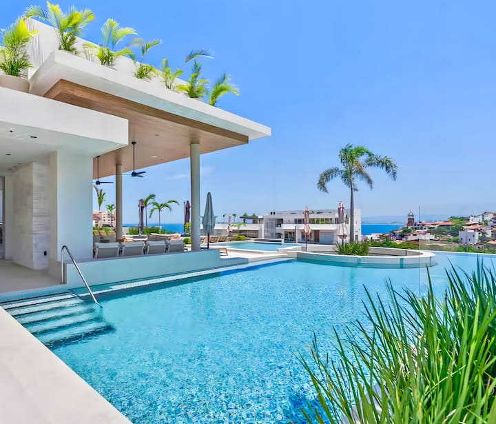 Ocean View New Build, Group-friendly Modern Mayan - Messico